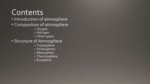 Atmospheric Structure and Composition | PPT