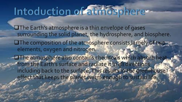Atmospheric Structure and Composition | PPT