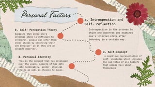 PHYSICAL SELF IN UNDERSTANDING THE SELF. | PDF