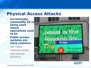 Physical Access Attacks with Firewire | PDF