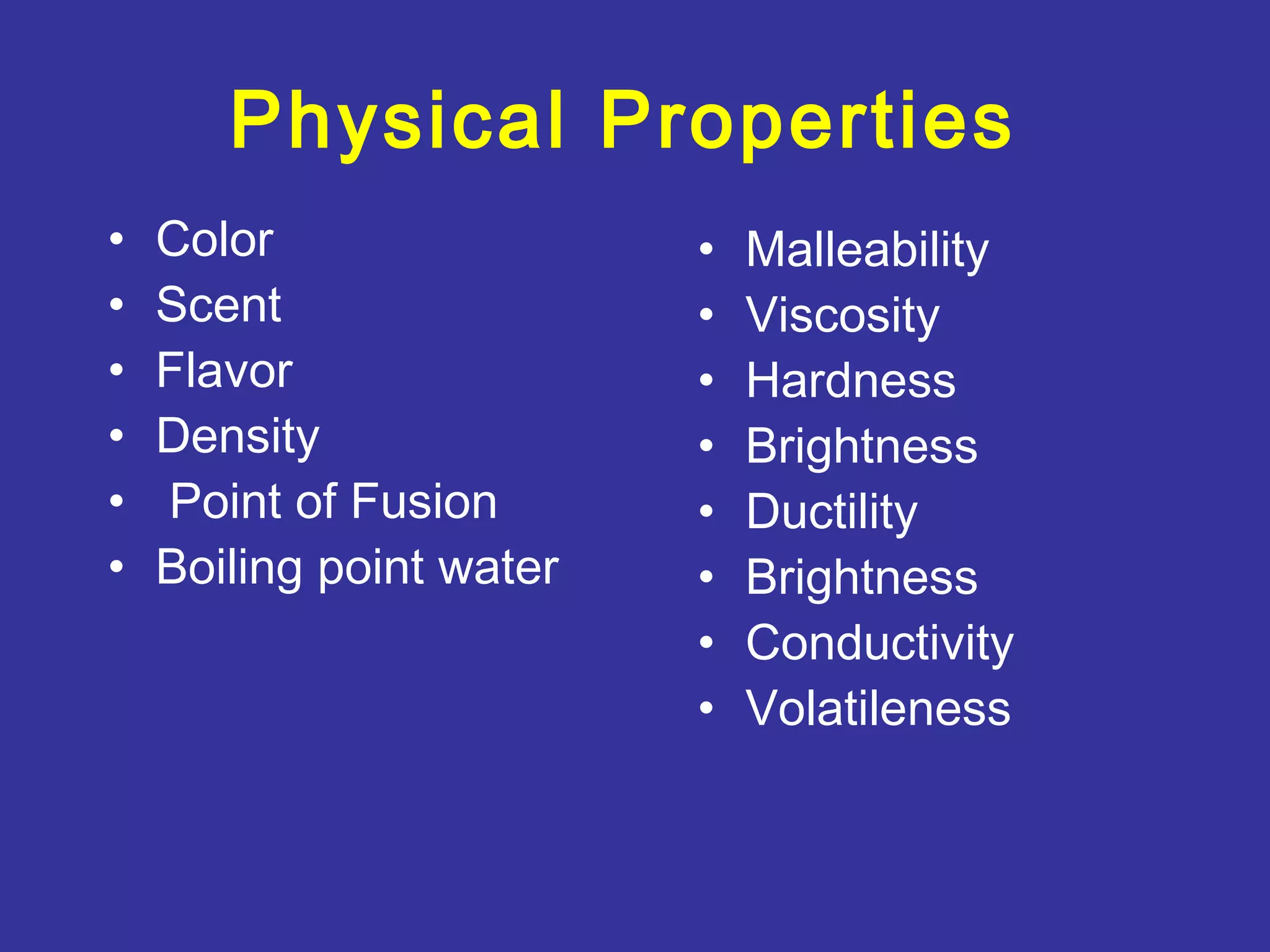 changes of the matter | PPT