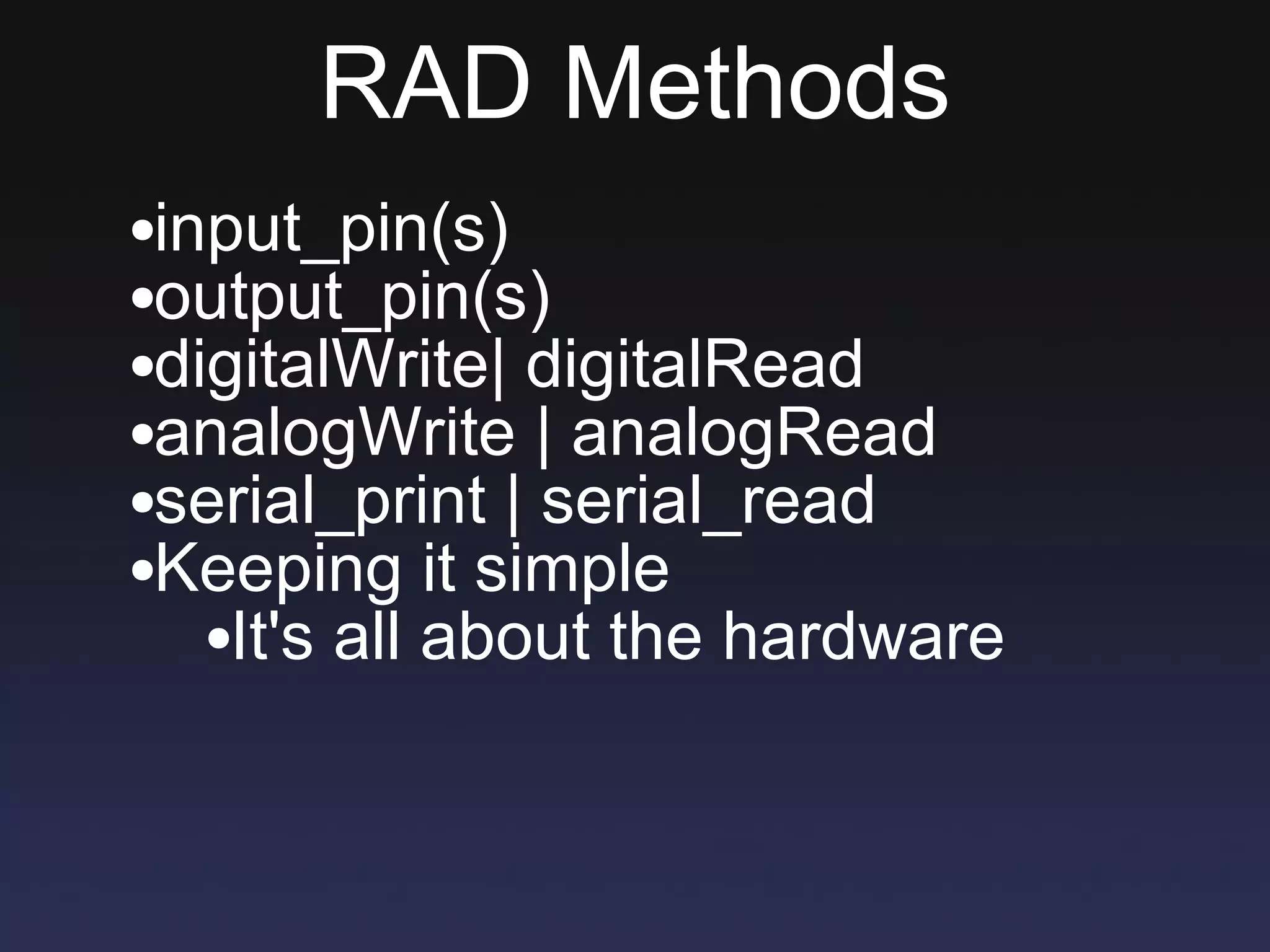 Physical Computing With The Arduino Platform And Ruby Ppt