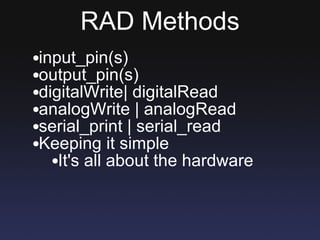 Physical Computing with the Arduino platform and Ruby | PPT ...