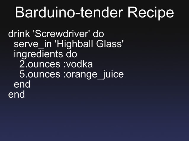 Physical Computing with the Arduino platform and Ruby | PPT | Programming Languages | Computing