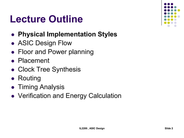 Physical Design, ASIC Design, Standard Cells | PDF | Programming ...