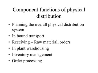 physical-distribution.ppt distributiin mark | PPT