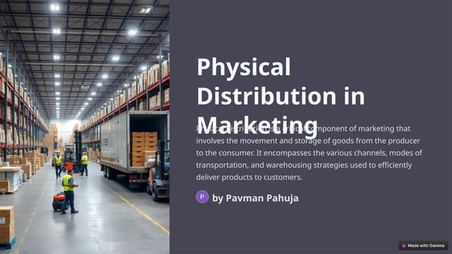 Physical Distribution in Marketing management.pptx