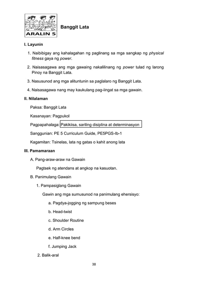 Physical education 5 | PDF