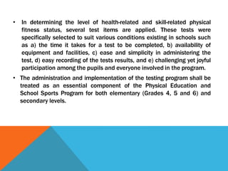 Physical fitness-tests-presentation-1 | PPTX