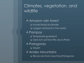 Physical Geography Of South America | PPT