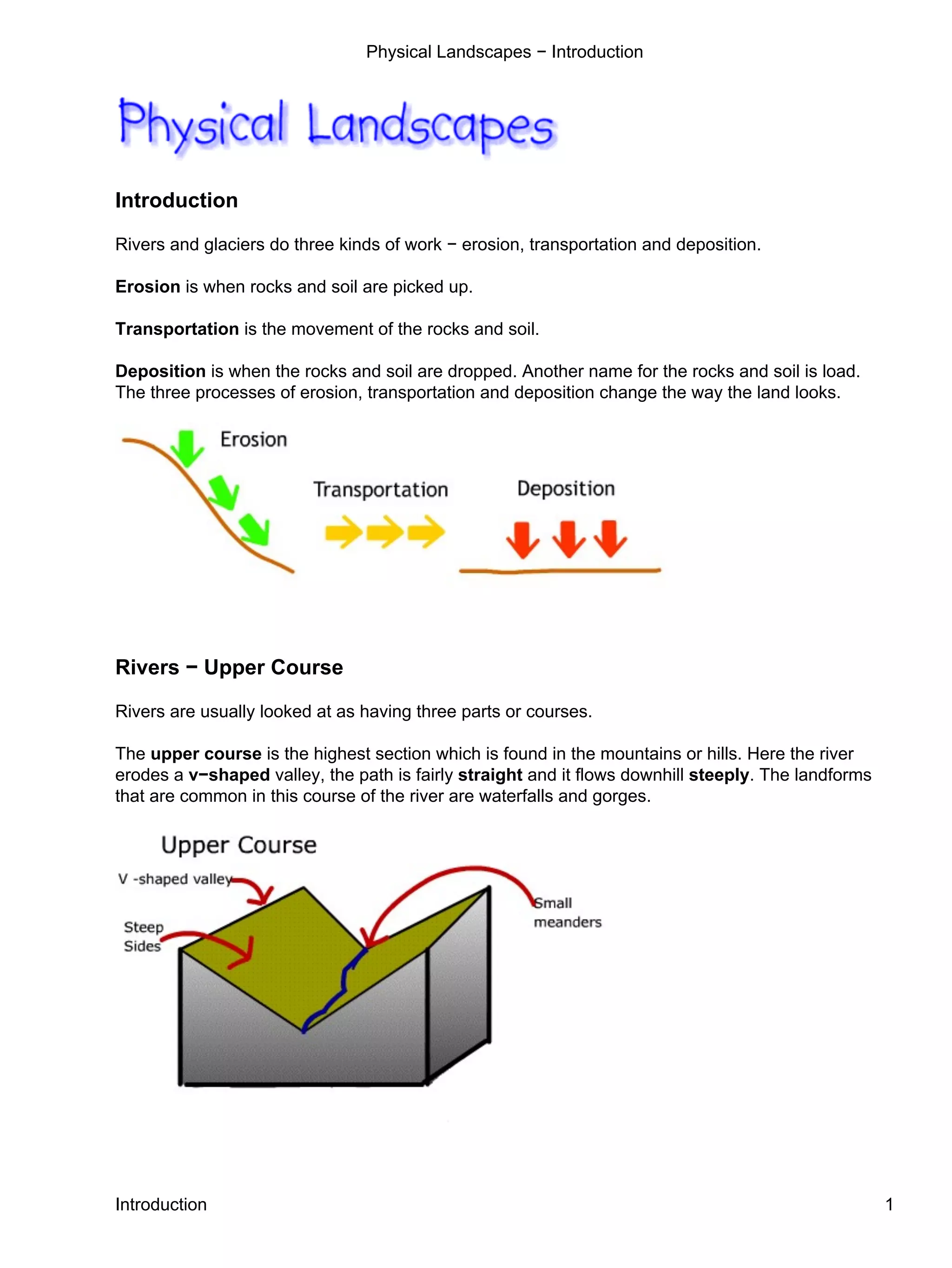 Physical Landscapes | PDF