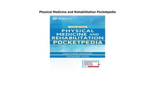 Physical Medicine and Rehabilitation Pocketpedia | PDF