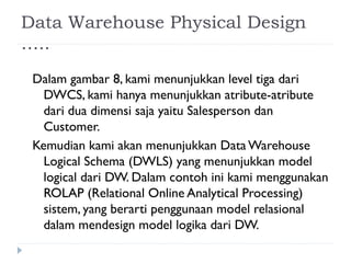 phisycal model datawarehouse using uml | PPT
