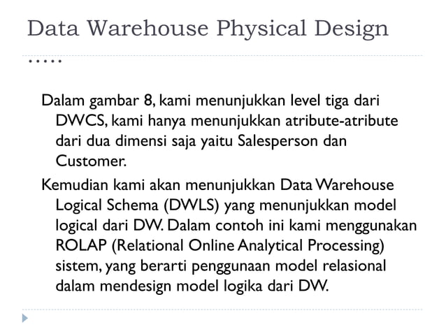 phisycal model datawarehouse using uml | PPT