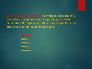 Causes of degradation and potential adverse effect of instability in ...