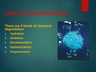 Causes of degradation and potential adverse effect of instability in ...