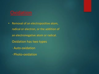 Causes of degradation and potential adverse effect of instability in ...