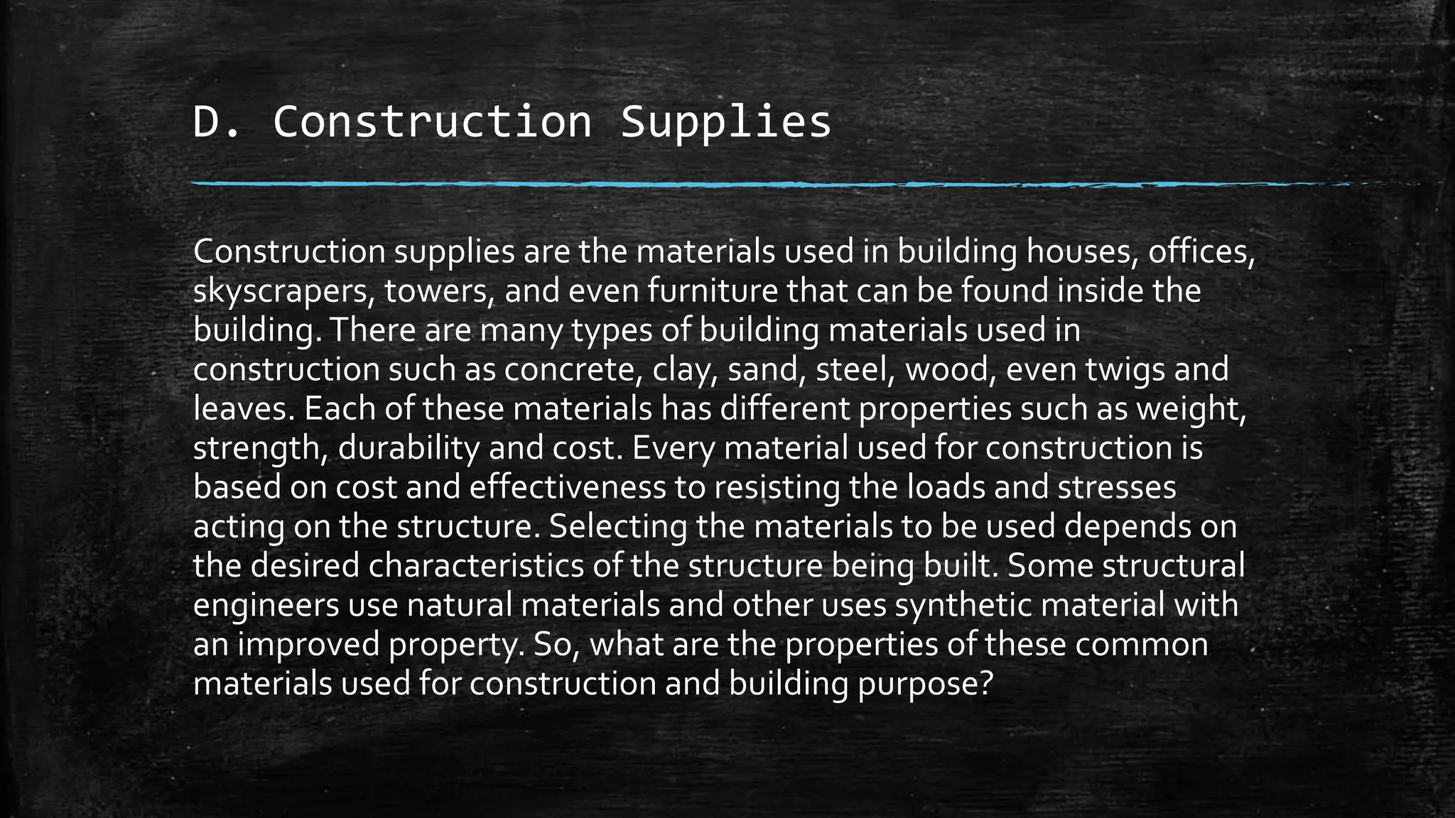 Properties and Structures and Uses of Different Materials | PPTX