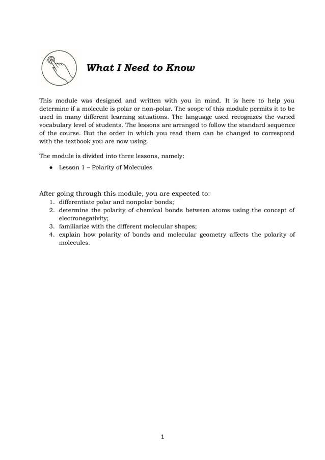Physical science11 q1-module-3-1_08082020 | PDF | Chemistry | Science