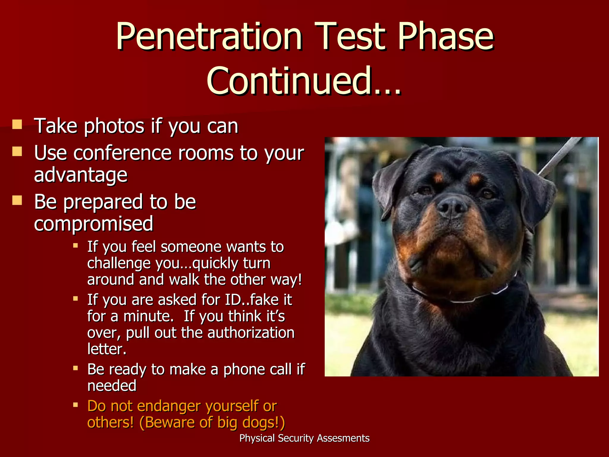 Physical Security Assessments | PPT