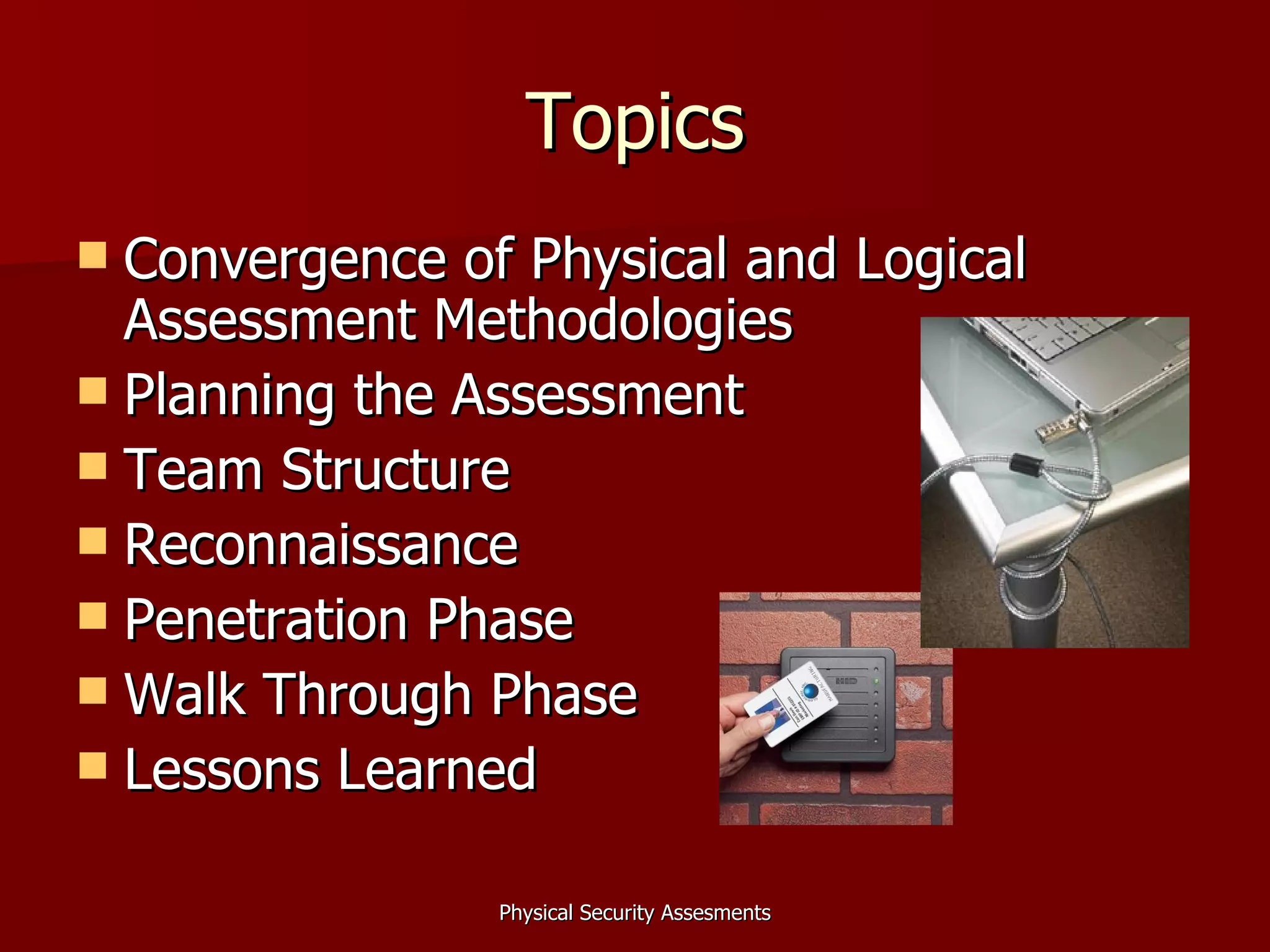 Physical Security Assessments | PPT