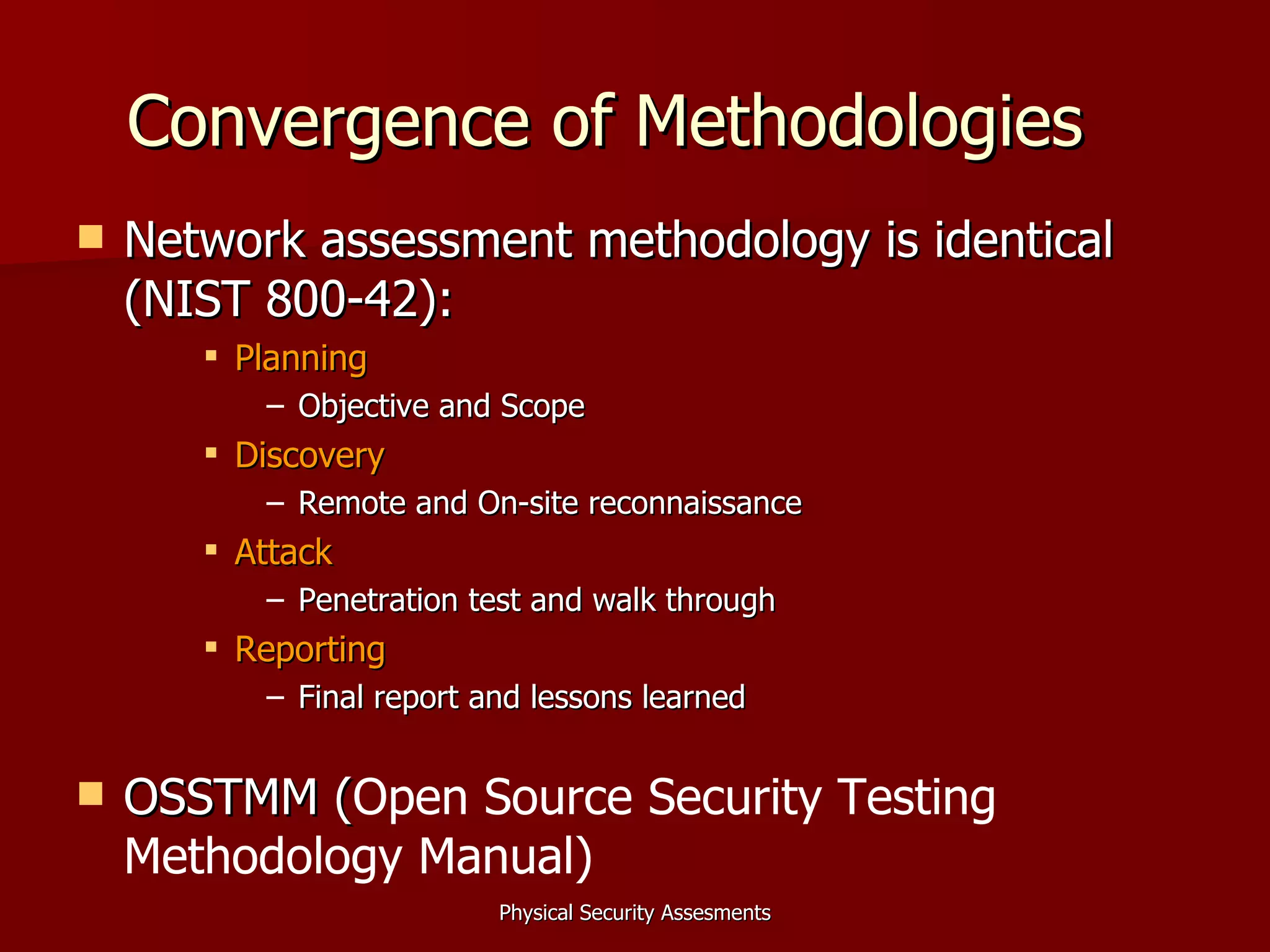 Physical Security Assessments | PPT