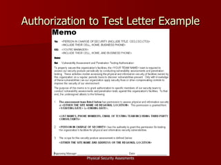 Physical Security Assessments | PPT