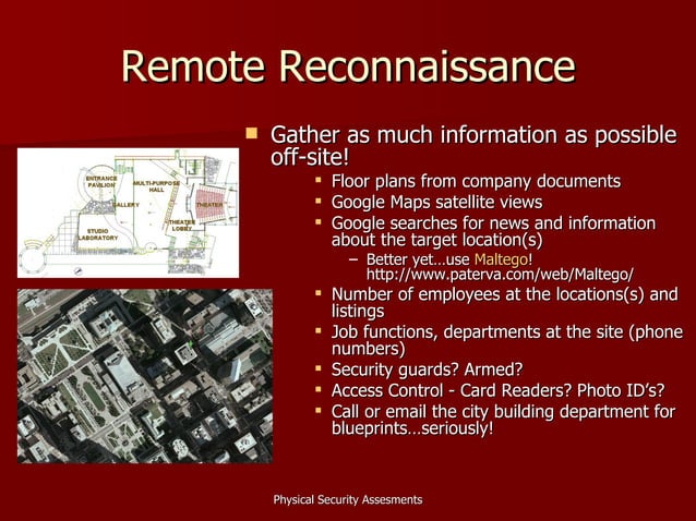 Physical Security Assessments | PPT | Information and Network Security | Computing