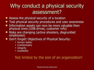 Physical Security Assessments | PPT