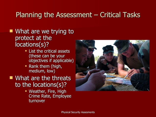 Physical Security Assessments | PPT | Information and Network Security ...