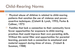 Theories of Child Physical Abuse | PPT | Debated Sensitive Social ...