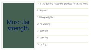 Physical Activities and Fitness | PPTX