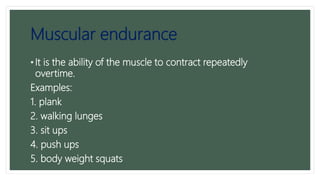 Physical Activities and Fitness | PPTX