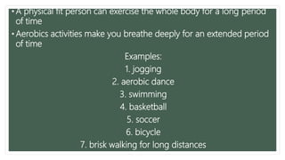Physical Activities and Fitness | PPTX