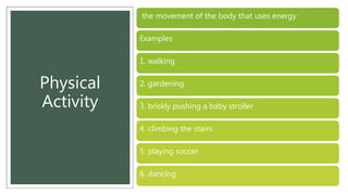 Physical Activities and Fitness | PPTX