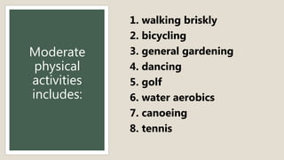 Physical Activities and Fitness | PPTX