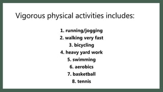 Physical Activities and Fitness | PPTX