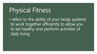 Physical Activities and Fitness | PPTX
