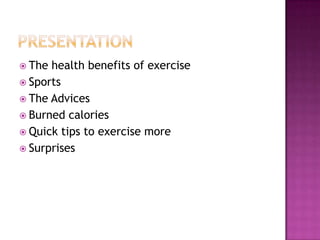 Physical activity | PPTX