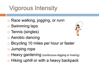 Physical activity | PPTX