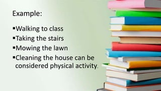 Physical Activity and Exercise-L1.pptx | Running and Jogging | Fitness ...