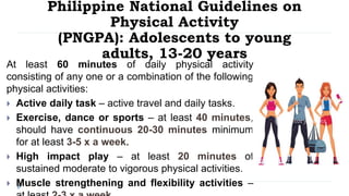 Physical activity and healthty diet | PPTX