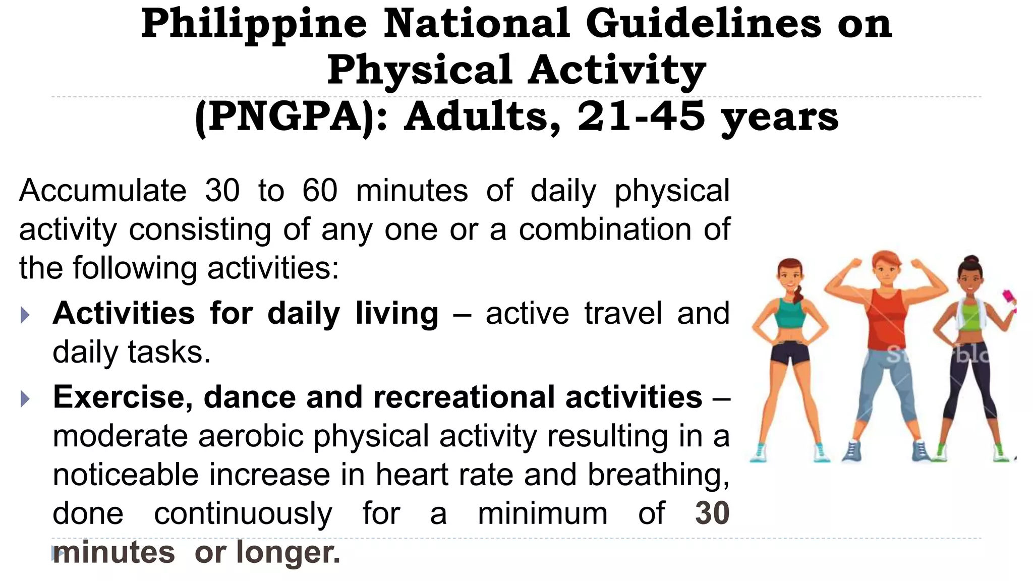 Physical activity and healthy diet | PPTX