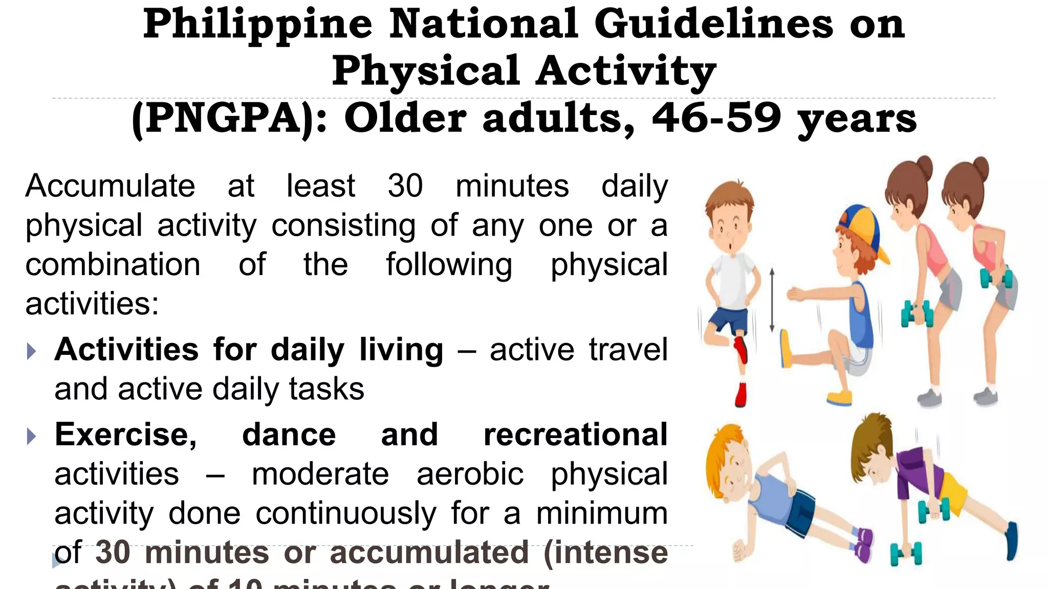 Physical activity and healthy diet | PPTX