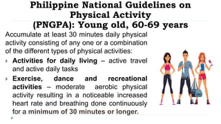 Physical activity and healthy diet | PPTX