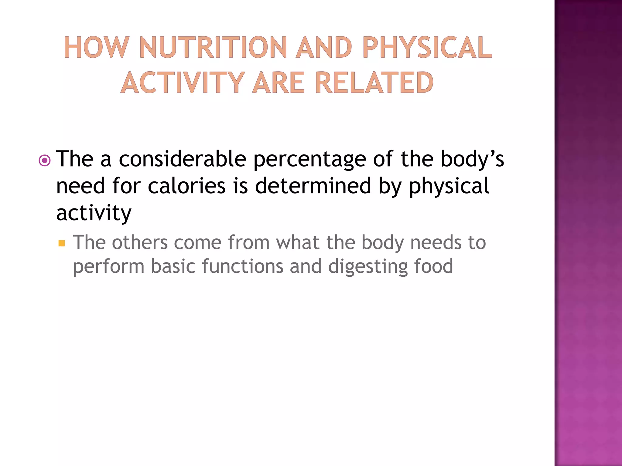 Physical activity and nutrtion | PPT