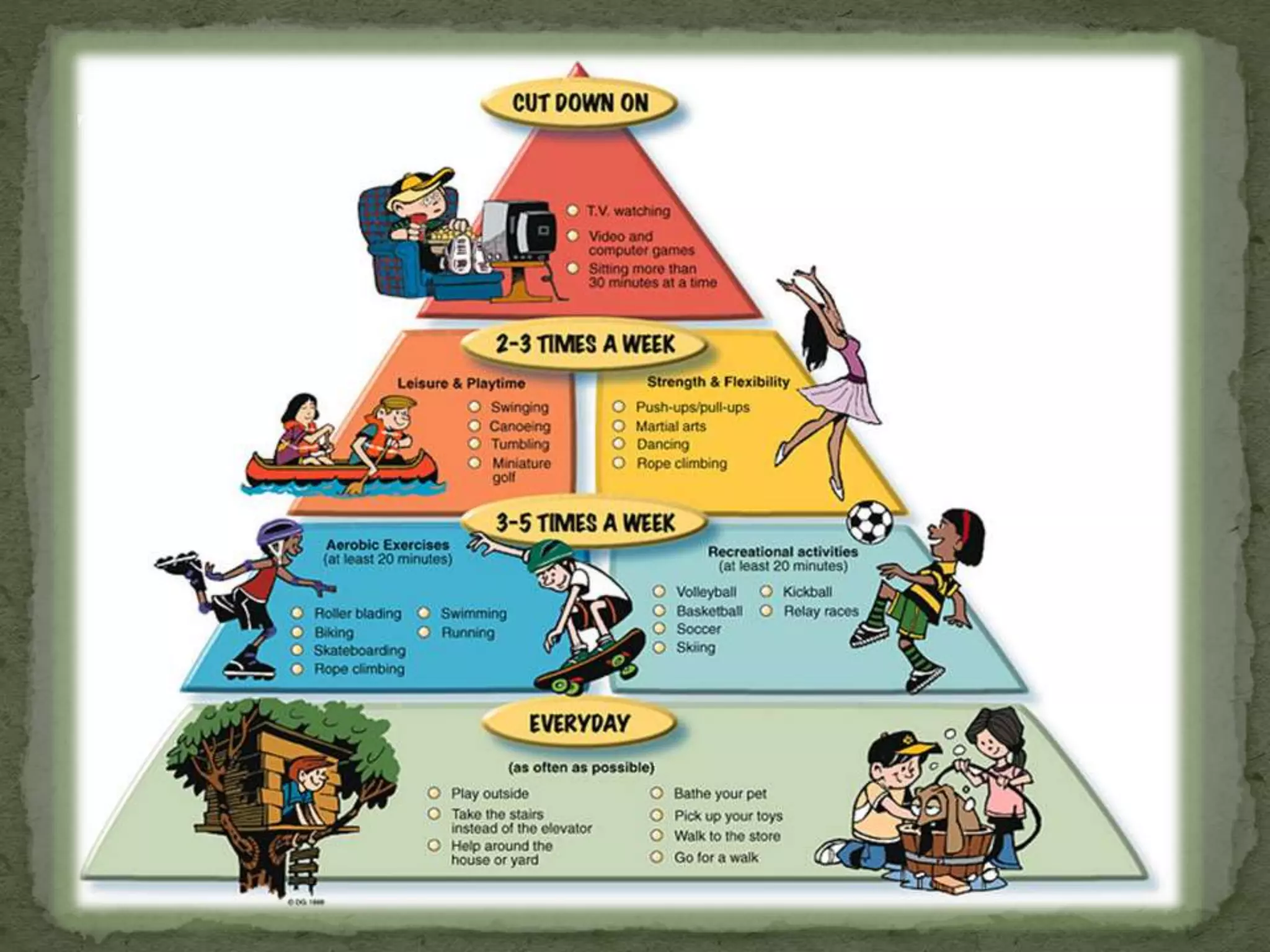 Physical activity pyramid | PPTX