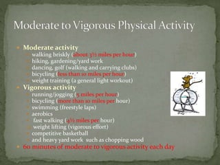 Physical activity pyramid | PPTX