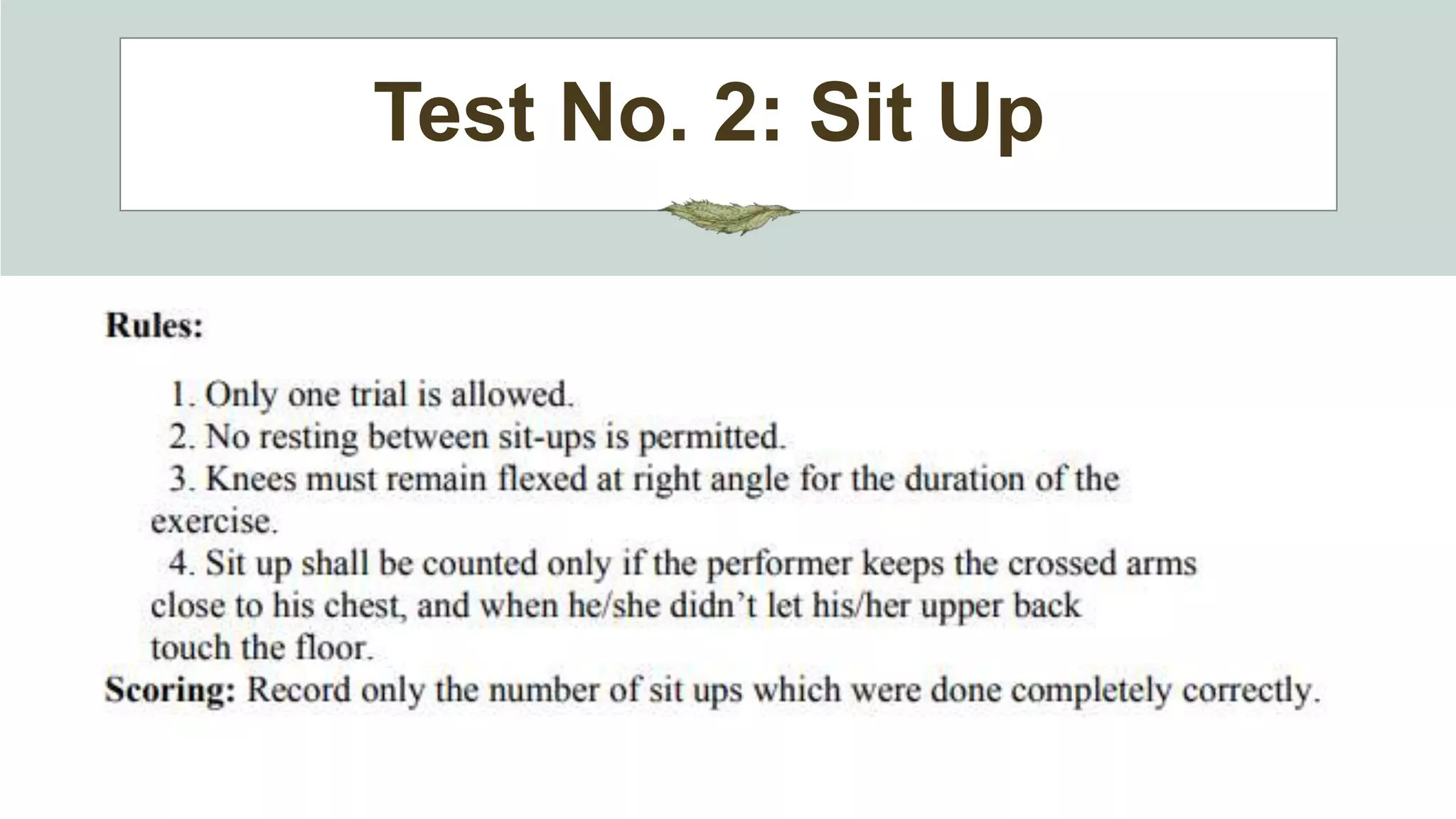 Physical Activity Towards Health and Fitness 3 Fitness Testing ...