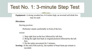 Physical Activity Towards Health and Fitness 3 Fitness Testing ...